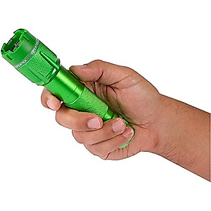 VIPERTEK VTS-T03 Aluminum Stun Gun for Self Defense Rechargeable with LED Flashlight, Green