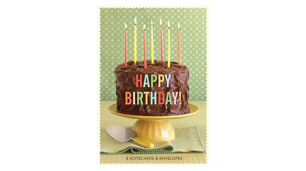 Happy Birthday Notecards Set - 8 Cards & Envelopes for Festive Greetings