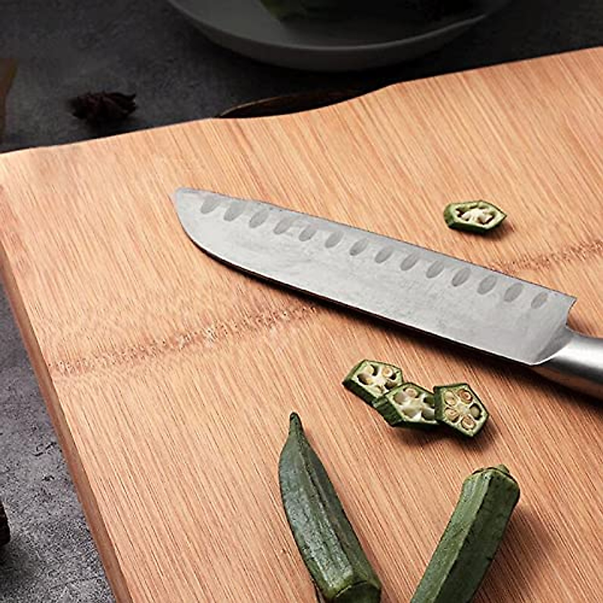 GULRUH Wood Cutting Boards for Kitchen, Bamboo Cutting Board|Double-Sided Bamboo Poly Cutting Board for Kitchen | Easy to Wash and Clean | BPA Free|45 * 32cm