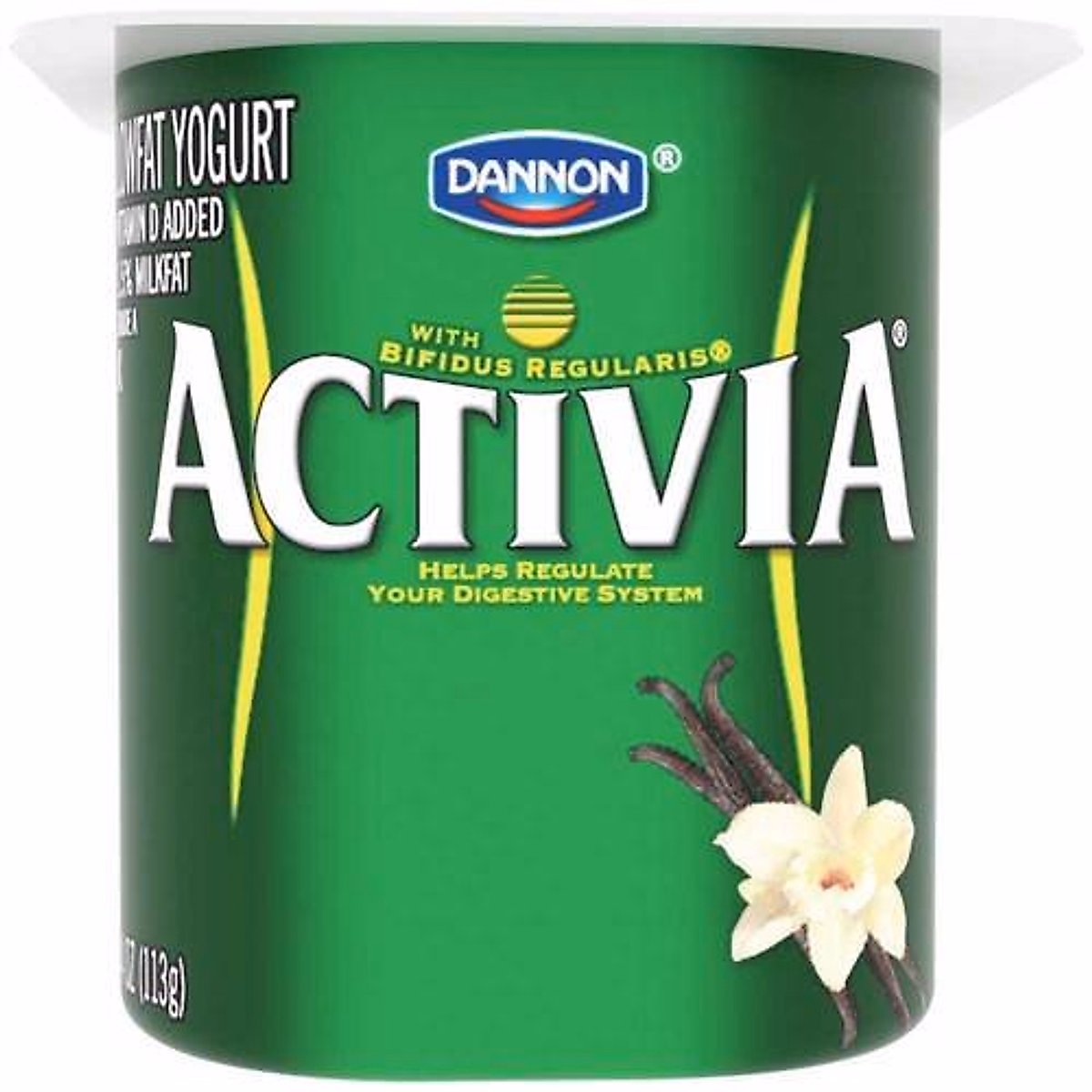 Activia Vanilla Probiotic Yogurt, 4 Ounce -- 24 per case.