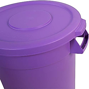 Carlisle FoodService Products 34104589 Bronco Round Waste Container Lid, 44 gal, Purple