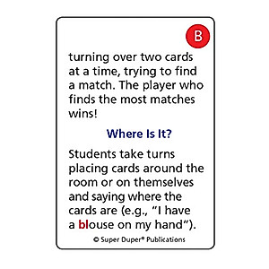 Super Duper Publications | Tiny Talk Articulation and Language L Blends Sound Photo Flash Cards | Educational Resource for Children