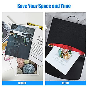 EOOUT 2 Pack Accordion File Folder Organizer, 13 Pockets Expanding File Folder, A4 Letter Size Paper Document Receipt Organizer for Classroom, Home, Office and Travel