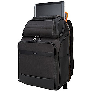 Targus CitySmart EVA Pro Travel Business Commuter and Checkpoint-Friendly Backpack with Multiple Pockets, Back Panel Support, Trolley Strap, Protective Sleeve for 15.6-Inch Laptop, Gray (TSB895)