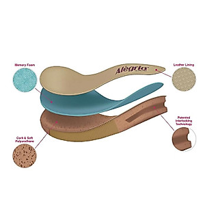 Alegria Womens Classic Footbed Grey 6 M US