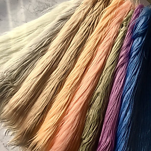 Tuccbay Luxury Long Pile 90mm Faux Shag Fur Fabric 45x26cm Fluffy Faux Fur Fabric for DIY Crafts Sewing, Cosplay, Costume, Decorations Props Dwarf Beard(Color:1 Dark Gray)