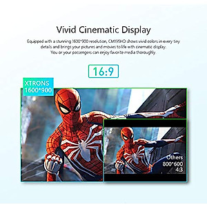 XTRONS 19.5 Inch Car Overhead Player 16:9 Wide Screen 1080P Video Car Roof Mount Monitor Ultra-Thin Flip Down Overhead Car Monitor Supports IR, HDMI, USB, AV Input, Stereo Speakers