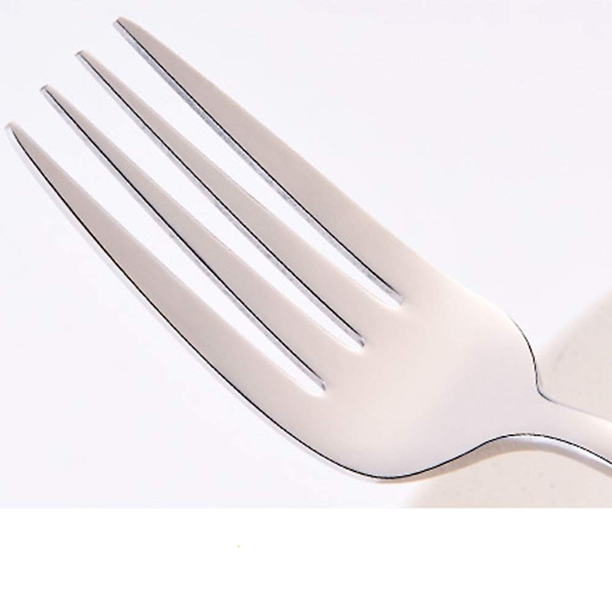 YTX Soup spoons, Korean Stainless Long Fork (6, Stainless Steel)