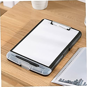 Storage Exam Paper Clips Teacher Clipboard Folder Clipboard Test Paper Holder File Clip Practical Document Holder A4 Black Pp Seal Test Strip Plastic Document Folders