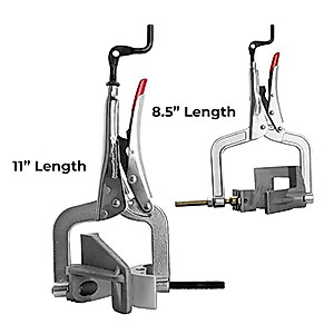 Strong Hand Tools JointMaster, 90 Degree, Angle Clamping Tool, Throat Depth: 3", Max Capacity: 1-1/4", OAL: 8-1/2", Single Hand T-Joint Clamp Tool, PL634