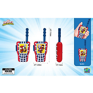 eKids Spidey and His Amazing Friends Toy Walkie Talkies for Kids, Indoor and Outdoor Toys for Kids and Fans of Spiderman Toys for Boys