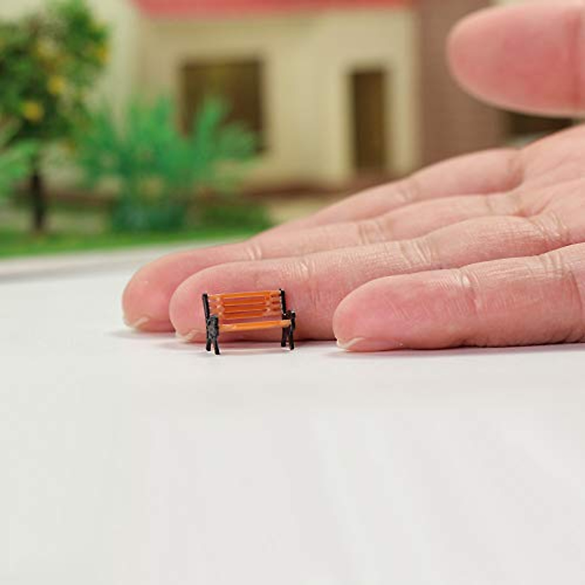 YZ150 10pcs Park Benches Model Train 1:100 Bench 1.31cm or 0.51inch Chair Settee TT Railway Layout New