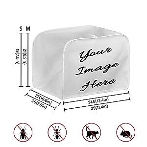 ZFRXIGN Chicken 4 Slice Toaster Cover for Home Kitchen Decor Accessories Rooster Toaster Oven Cover Washable Small Appliance Covers with Top Handle Red