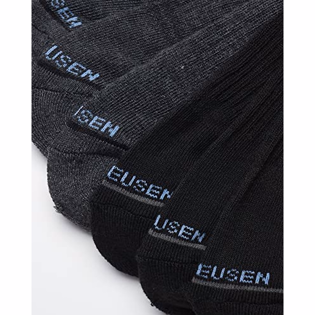 Van Heusen Men's Socks - Athletic Cushion Low Cut Ankle Socks (6 Pack), Size 6-12.5, Black/Grey Heather