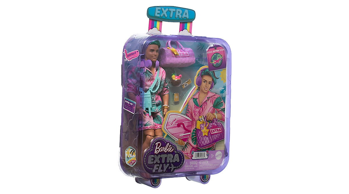 Barbie Extra Fly Ken Doll - Travel-Ready Fashion Fun