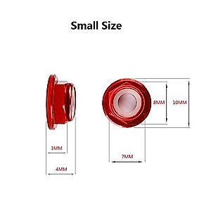 iFlight 25pcs M5 Lock Nuts CW Flanged Nylon Insert Aluminum Alloy Self-Locking Nuts for RC Drone Quadcopter Motor Prop Adapter FPV Parts (Mix Colors)