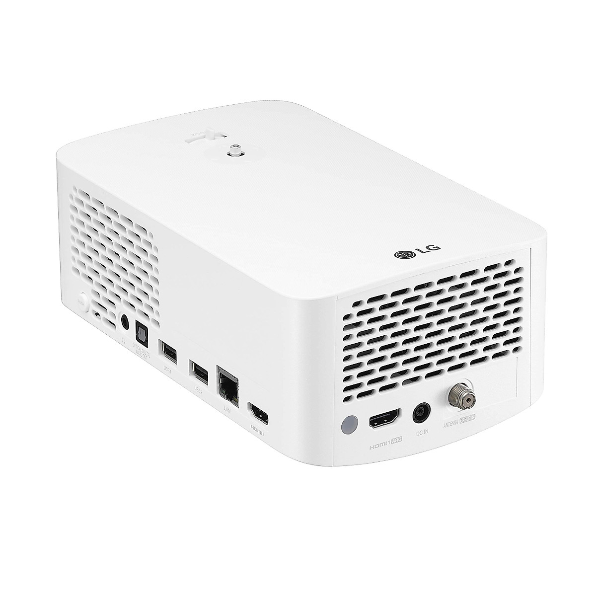 LG HF60LA LED Full HD Cinebeam Projector with Smart TV and Bluetooth Sound Out (White) (Renewed)