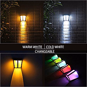 JF-XUAN Solar Light 1pcs LED Solar Power Light Control Wall Light 6 LED Outdoor Waterproof Energy Saving Street Yard Path Home Garden Security Lamp Powered Spotlight