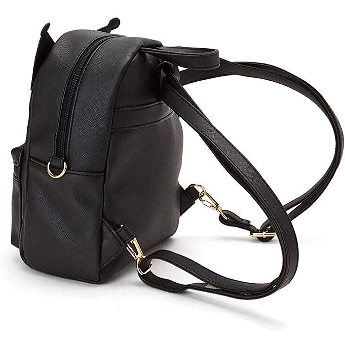 ALORVE Anime Cute Cartoon Bag Cosplay Shoulder Bag Backpack Handbag PU Schoolbags for Kids Girls Fans(BLACK)