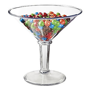 G.E.T. SW-1419-1-SAN-CL Shatterproof Jumbo Martini Cocktail Glass, BPA Free, 48 Ounce, Clear