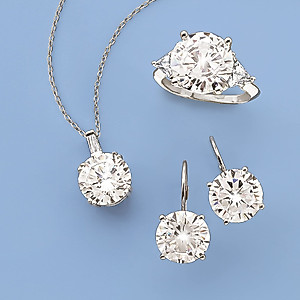 Ross-Simons 7.50 ct. t.w. CZ Ring in Sterling Silver. Size 7