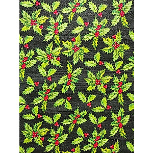 PUMCRAFT Sewing Fabric 6pc 32cm x 25cm Glitter Christmas Skating Snowflakes X'Mas Silver Stamping Vivid Bundle Cotton Fabric Patchwork Tissue Telas DIY - 6pcs 32cm X 25cm Fabric Patchwork Craft