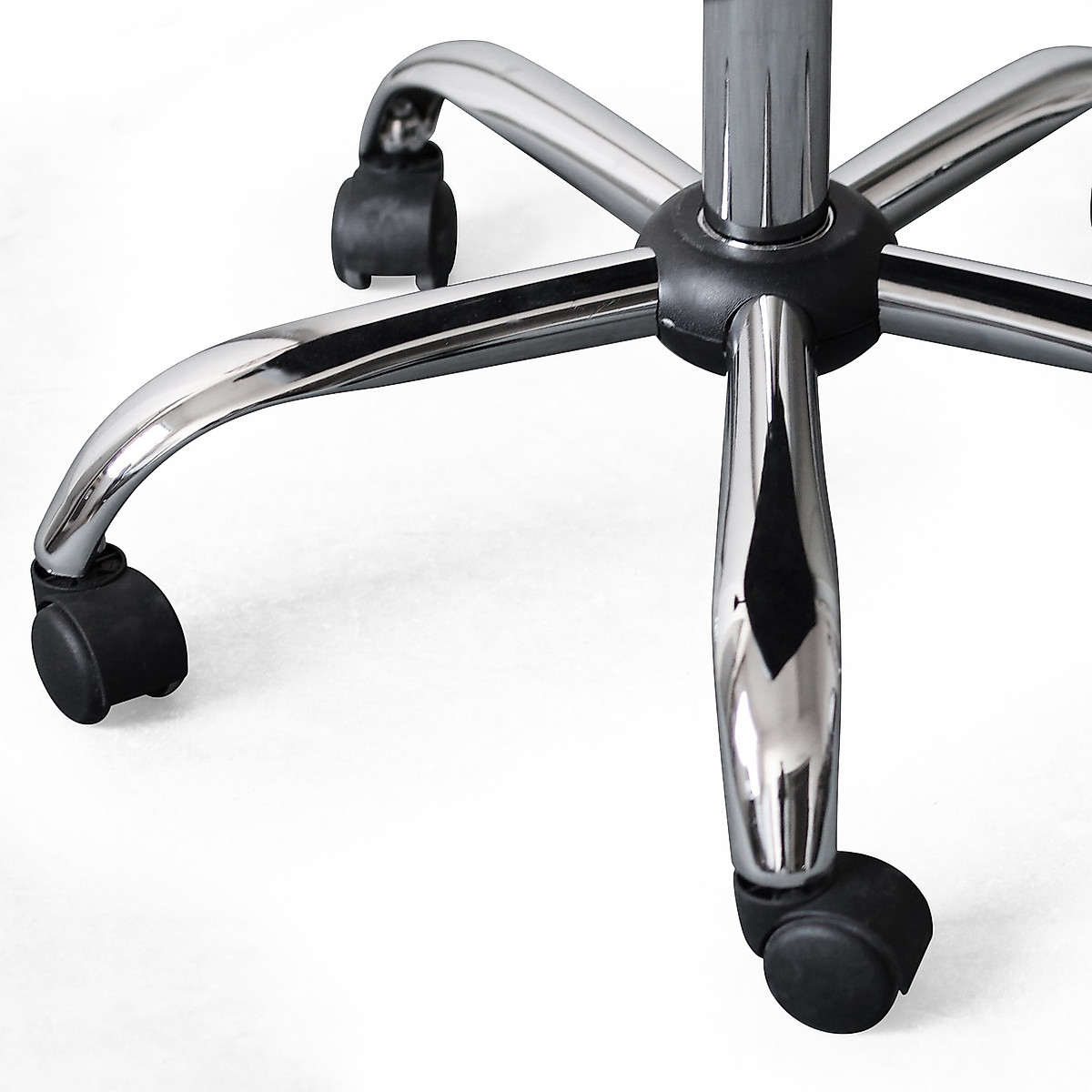 Home Office Chair Executive Mid Back Computer Table Desk Chair Swivel Height Adjustable Ergonomic with Armrest White