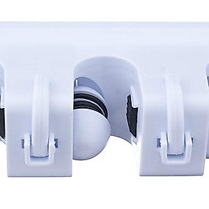 Superio Mop & Broom organizer 3-Slots (White)