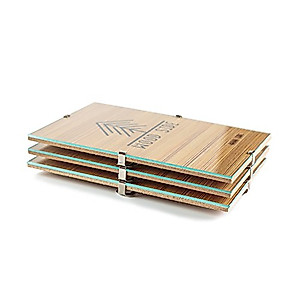 WOOD SIDE ORBIS Glass Clip Picture Frames 4x6 - Pack of 3, Clear Craft Photo Frames