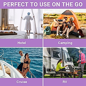 Travel Washing Machine & Retractable Clothesline - Hand Washing Machine & Portable Clothes Washer - Durable Travel Laundry Wash Bag & Camping Washing Machine - Portable Manual Clothes Washer