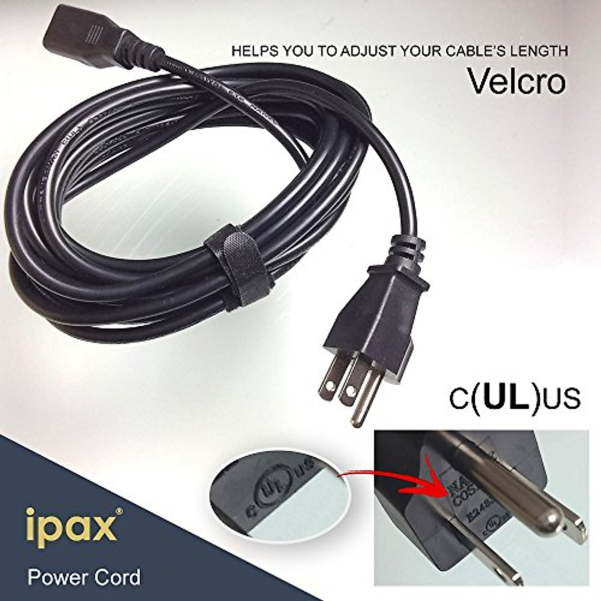 IPAX 15ft Long USB Cable+Power Cord Compatible with HP Laserjet Pro M251nw M276nw M127fw M201dw M225dw CP1525nw M12w M15w M130fw M203dw M227fdw M118dw