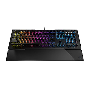 ROCCAT Vulcan 121 Mechanical PC Tactile Gaming Keyboard, Titan Switch, AIMO RGB Backlit Lighting Per Key, Anodized Aluminum Top Plate and Detachable Palm/Wrist Rest, Black