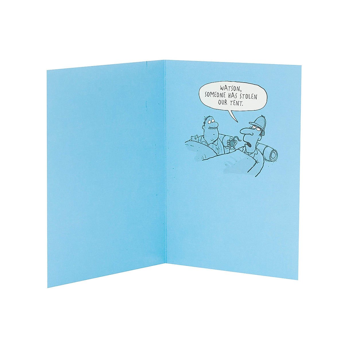 UK Greetings Funny Birthday Card - Birthday Card for Him - Featuring Sherlock Holmes and Dr Watson,green|red|blue