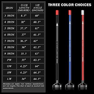 SisterAling Golf Magnetic Alignment Rods,Golf Club Alignment Sticks,Magnetic Swing Training Aid Accessories Visualize Calibrate Golf Shots,hit The Target with The Right Golf Swing,Golf Gift