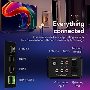 VIZIO M-Series 50-Inch 4K HDR Smart TV with Quantum Color and SmartCast + Free Wall Mount (No Stands) - M50Q7-J01 (Renewed)