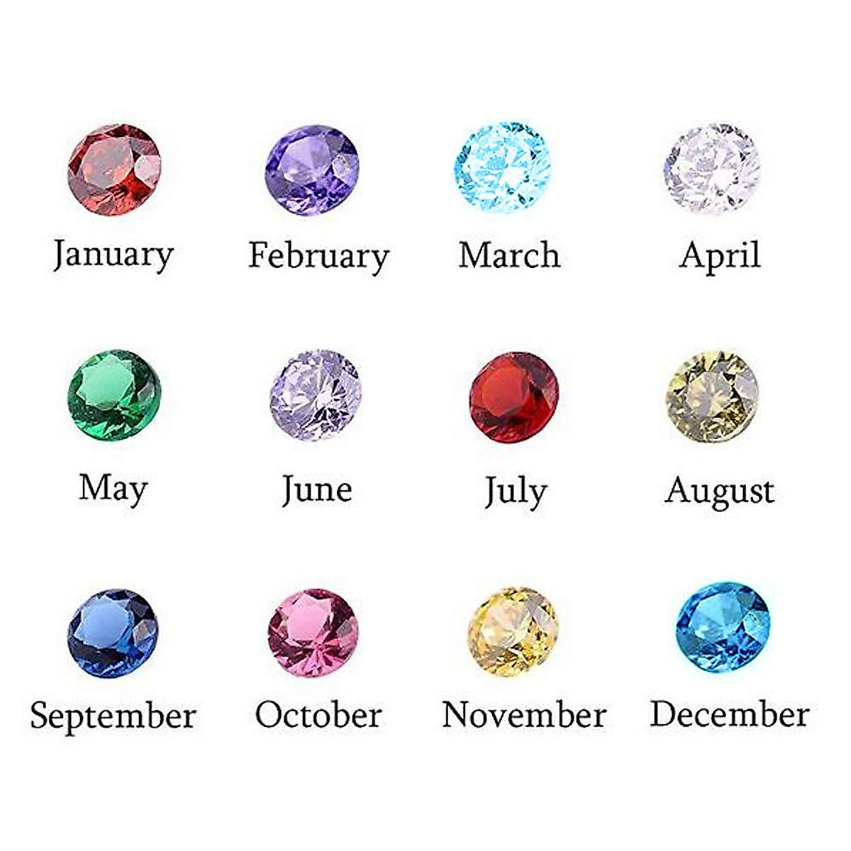 Shineyou Custom Infinity Rings with 2 Birthstones for Women Personalized Promise Rings for Her 925 Sterling Silver Ring Mother's Day Gift