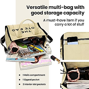 Cindyz Canvas Tote Bag (Beige)