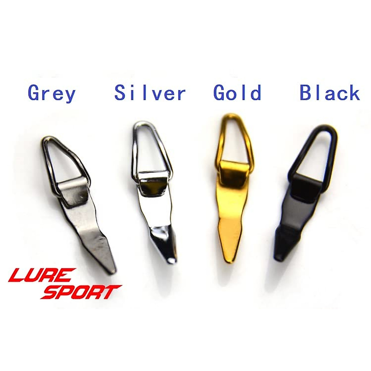 Luresport 20pcs Stainless Steel Hook Keeper for Lure Collapsible Rod Building Component Repair Fishing Rod DIY Accessory