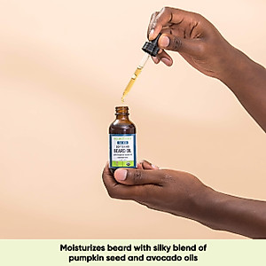 Sky Organics Men's Organic Softening Beard Oil for Face, USDA Certified Organic to Nourish, Condition & Soften, 2 fl. Oz