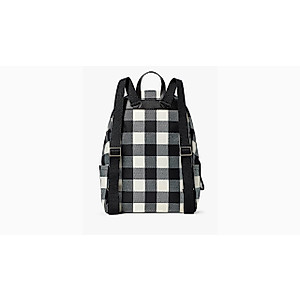 Kate Spade New York Chelsea Large Backpack (Black Plaid)
