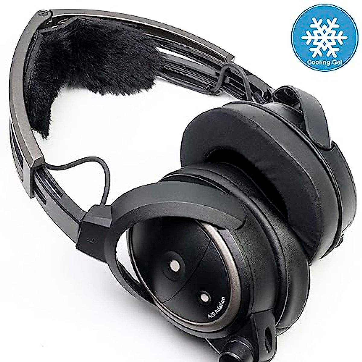 Voarmaks Cooling Gel Refresh Kit Compatible with Bose A20 A10 Aviation Headsets Featuring Cool Gel Material Slow Rebound Memory Foam,3 Durable Mic Foam Cover,Headband Cushion Pads