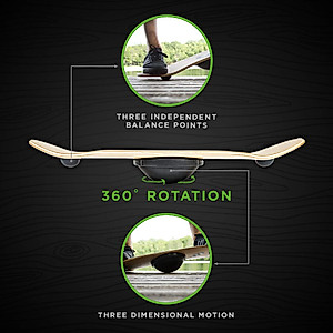 Whirly Board Spinning Wooden Balance Board & Agility Training Equipment