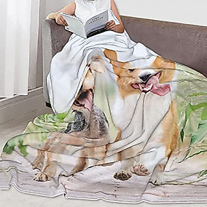 SSKBJTBDW Custom Blanket Personalized Blanket with Photos Text Customized Picture Throw Blanket for Adult Kid Birthday Christmas Halloween New Year Mothers Fathers Valentines Day Gift (40x50)