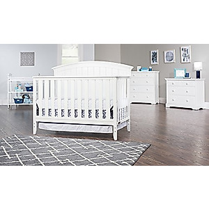 Child Craft Delaney 4-in-1 Convertible Crib, Matte White