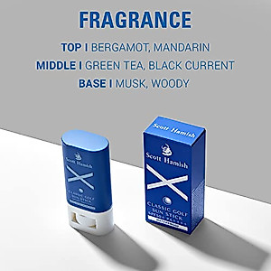 Scott Hamish Classic Golf Sun Stick SPF50+ PA++++ UVA/UVB Sunscreen Stick with Vitamin C – Water Resistant & Intensive Sunblock Stick to Hydrate & Smoothen Wrinkles - No White Cast, Non-Greasy, 0.63oz.