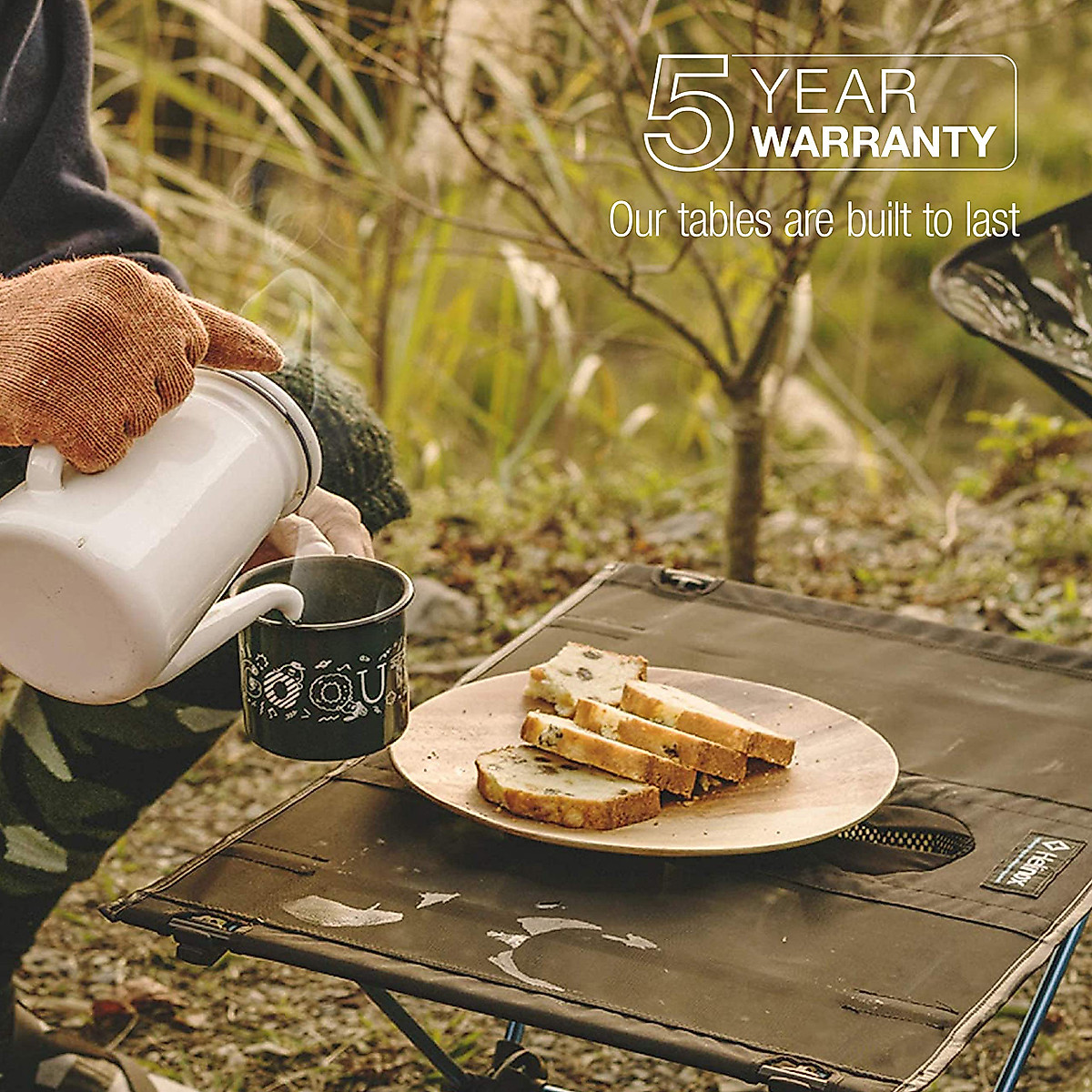 Helinox Table One Lightweight, Collapsible, Portable, Outdoor Camping Table, Black