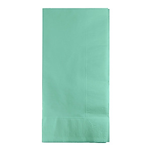 Creative Converting 1/8 Fold Touch of Color 50 Count Dinner Napkins, Fresh Mint