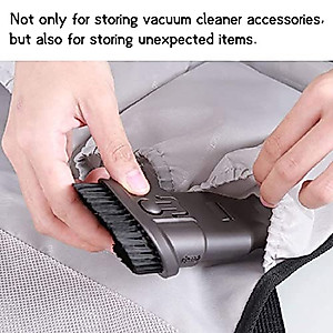 SenYang Multi Purpose Vacuum Cleaner Accessories Storage Bag,Hang Storage Bag for Vacuum Cleaner Tool Storage, Travel Carrying Protective Case for Airwrap Styler or Tool Accessories (Black)