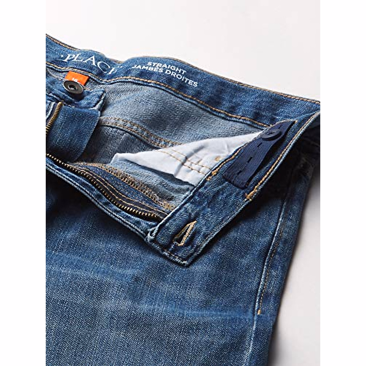 The Children's Place Boys Basic Straight Leg Jeans,Carbon Wash/Deep Blue Wash/Dk Juptier 3 Pack,8