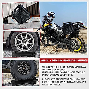 5L Emergency Backup Gas Can 1.3 Gallon Petrol Diesel Storage Gas Tank Fuel Container with lock & key Black Compatible With Motorcycle SUV ATV Most Cars Yacht